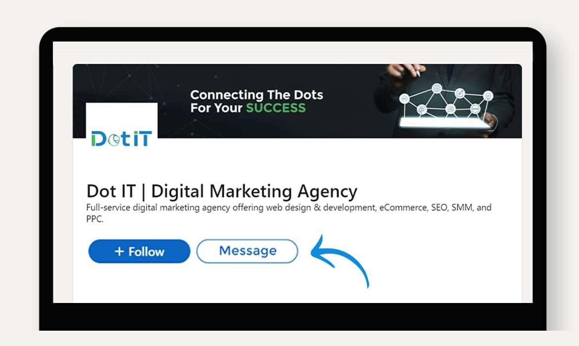 LinkedIn message feature to boost your networking presence